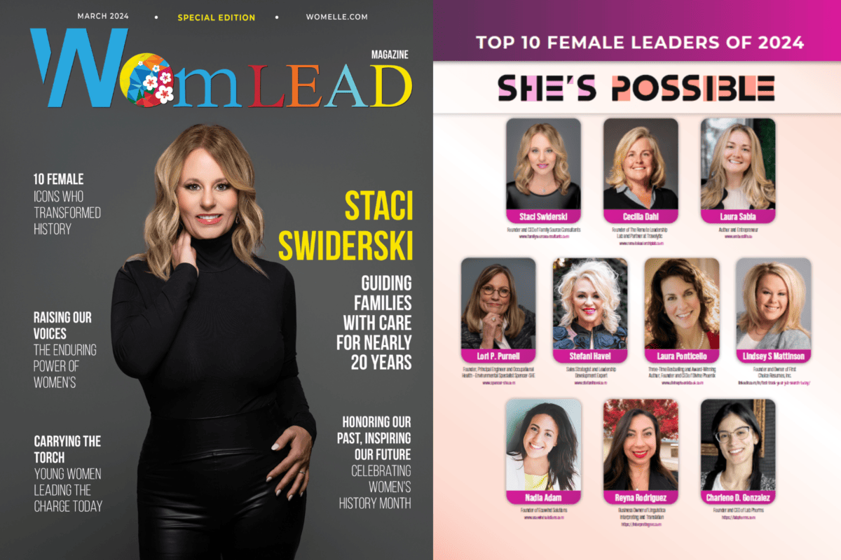 WomLEAD Magazine Names Staci Swiderski One Of The 10 Female Icons Who ...
