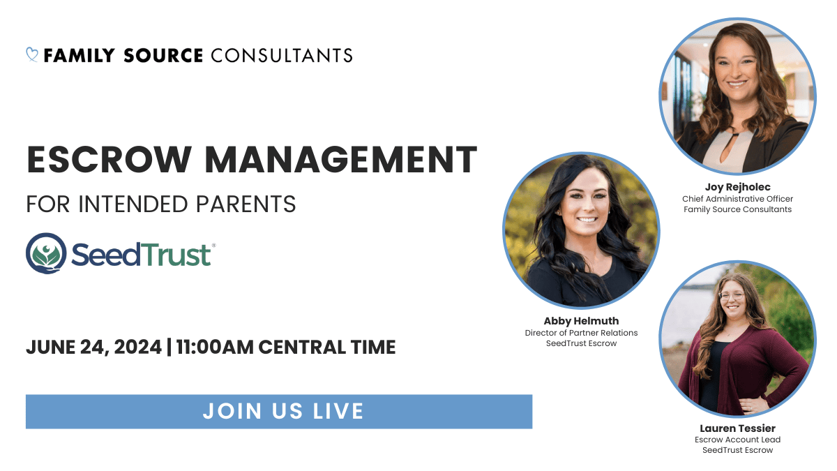 Escrow Management For Intended Parents